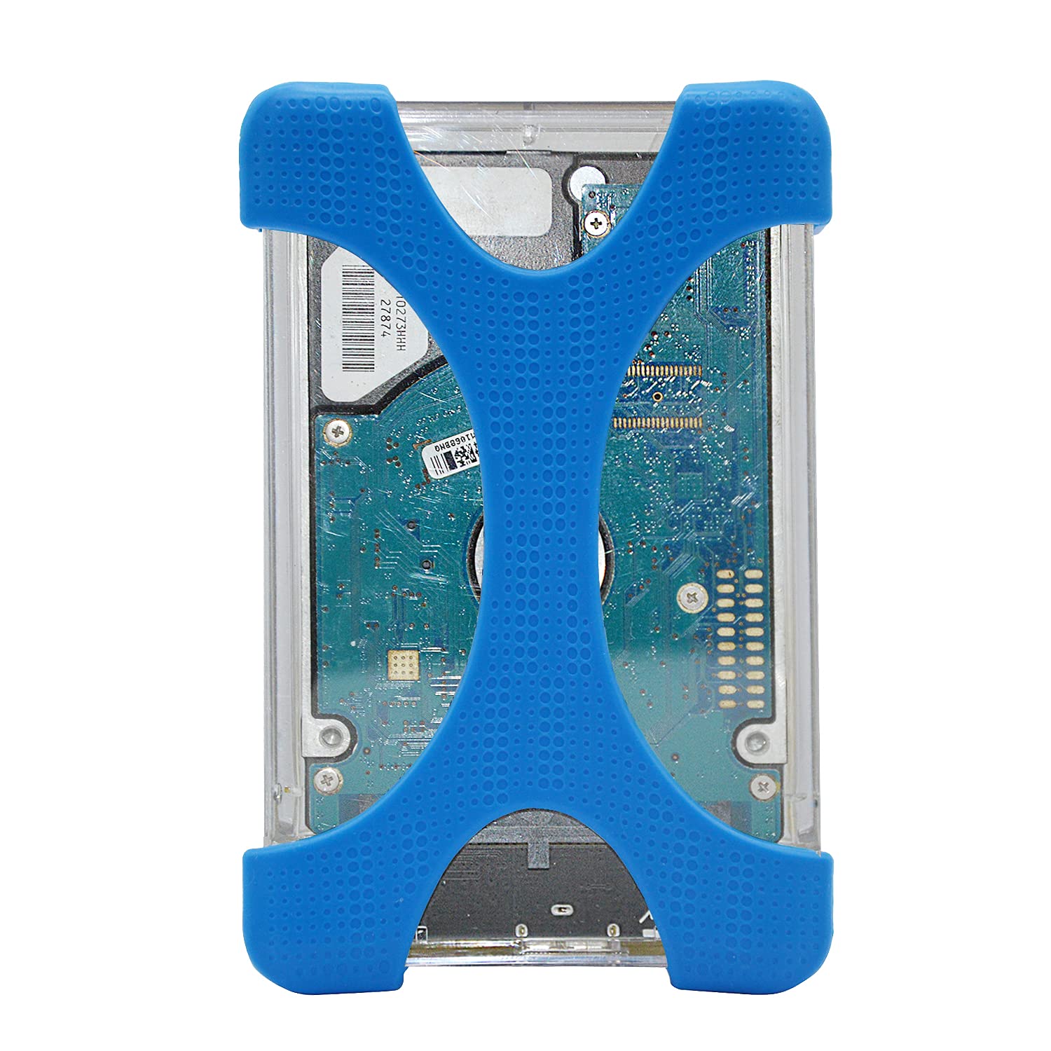 T-SIDAKE 4 Pieces of 2.5 Inch Silicone Hard Drive Protective Case, Shock Proof and Drop Proof Elasticity to Protect Your Device Safety, Suitable for 2.5 Inch Mobile Hard Drives