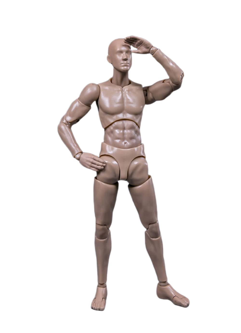 1/12 Scale Male Action Figure,6inch Flexible Yellow Testman Crash Test Dummy Action Figure Body Collection (B)
