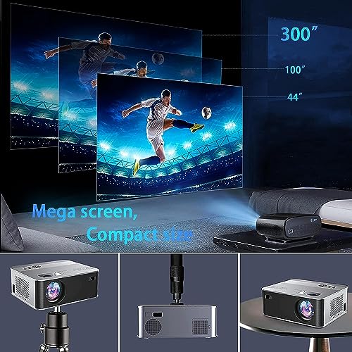 1080P HD Projector, 5G WiFi Bluetooth 4K Projector, PENMAMA 9500L Movie Mini Projector with Zoom/±15° Keystone/ 300" Display/Phone Mirroing, Compatible with HDMI, VGA, USB, Phone, TV, Laptop, PC, PS5