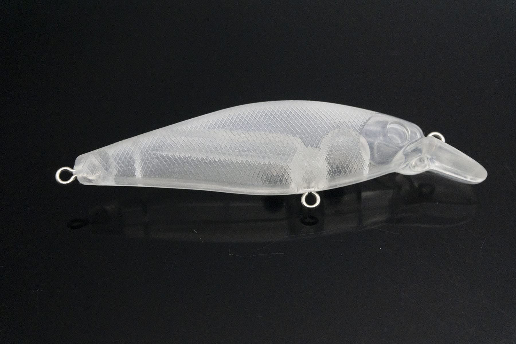 10PCS Unpainted Lure Blanks 8.81g 9.1cm with 5mm Free Fishing Eye Crankbait Baits Simulation Blank Body Clear Hard Baits Trout Salmon Minnow Lure Popper Lures Topwater Freshwater 5mm 8002
