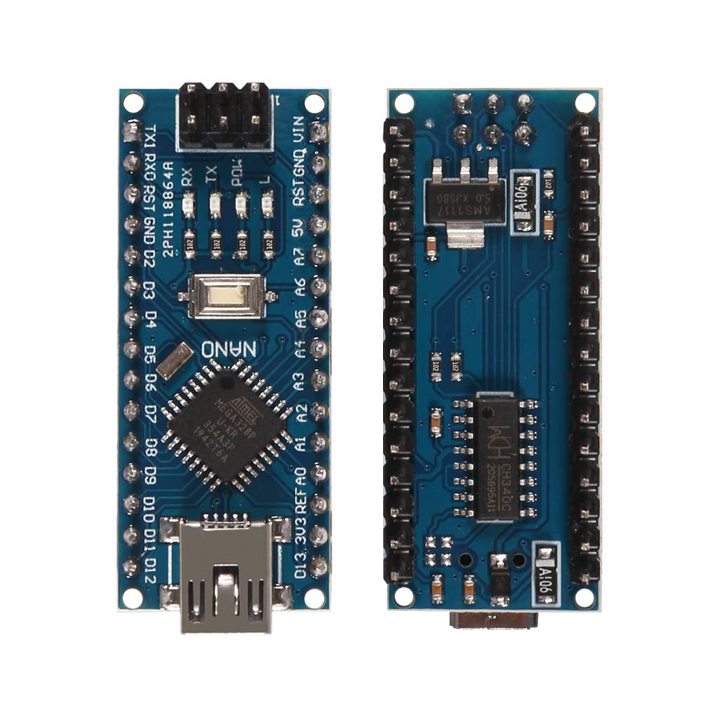 AITRIP 10PCS for Nano V3.0 ATmega328P Nano Board CH340 5V 16M Microcontroller Board, Compatible with Arduino Electronics Development Board
