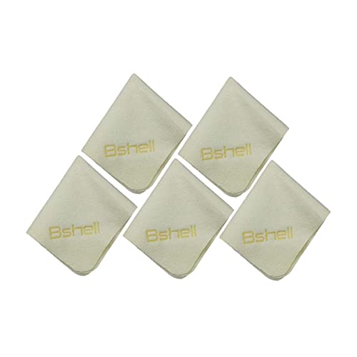 BSHELL,Chamois Cloth for Car,Real Natural Leather,(5 Pack,7x6 inch),Cleaning Cloth for Glasses & Jewelry, Chamois Cloth for Car, Microfiber Cleaning Cloth for Electronics