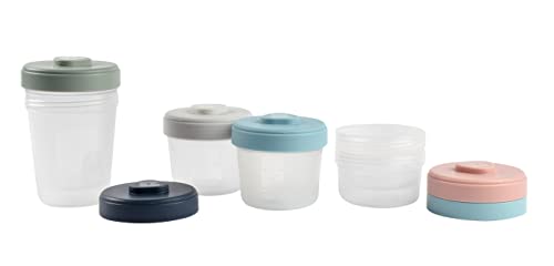 BEABA Clip Containers, Food Storage Containers, Baby Food Storage Containers with Lid, Baby Food and Toddler Snack Containers, Baby Essentials, Medium