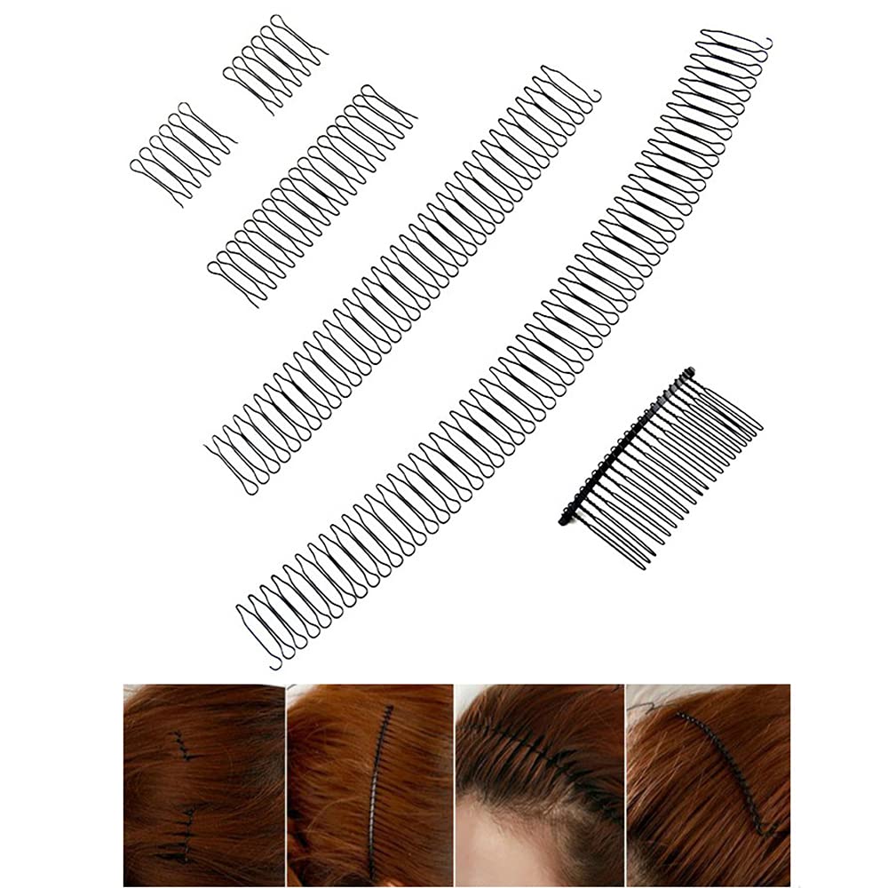 6 Pcs Women U Shape Hair Finishing Fixer Comb, Invisible Insert Comb For Small Broken Hair Finishing Fixing","U Shaped Hair Clips 。hair pins
