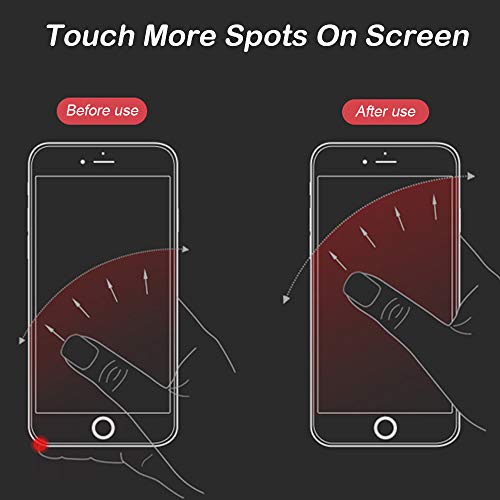 3 Packs Skull Shape Phone Ring Holder in 3 Colors, DaKuan 180° Adjustable Metal Stand Finger Grip Kickstand (Black, White, Red)