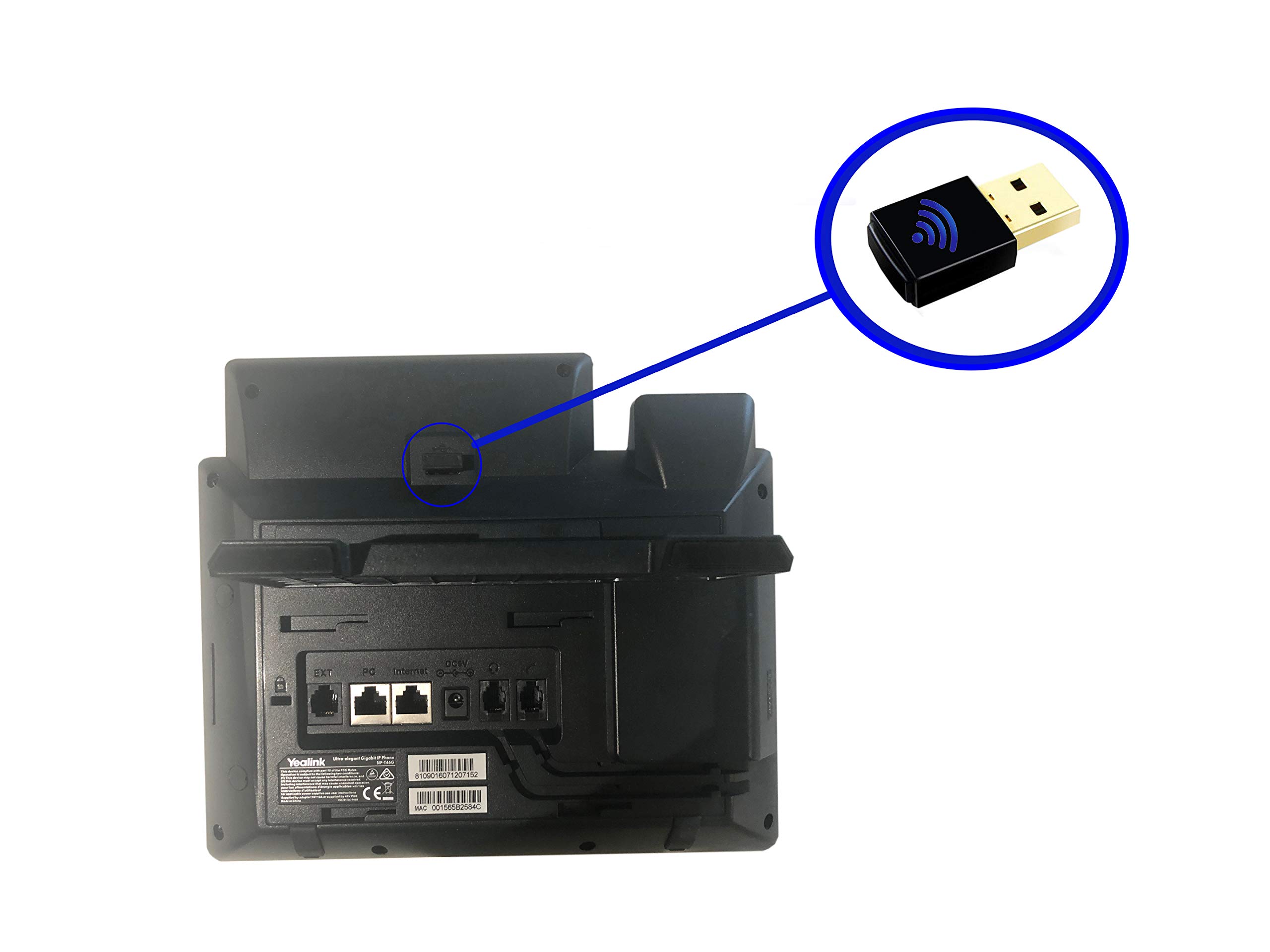 3PACK Supports Y/L Wi-Fi USB Dongle and IP Phones T27G,T29G,T46G,T48G,T46S,T48S,T52S,T54S,