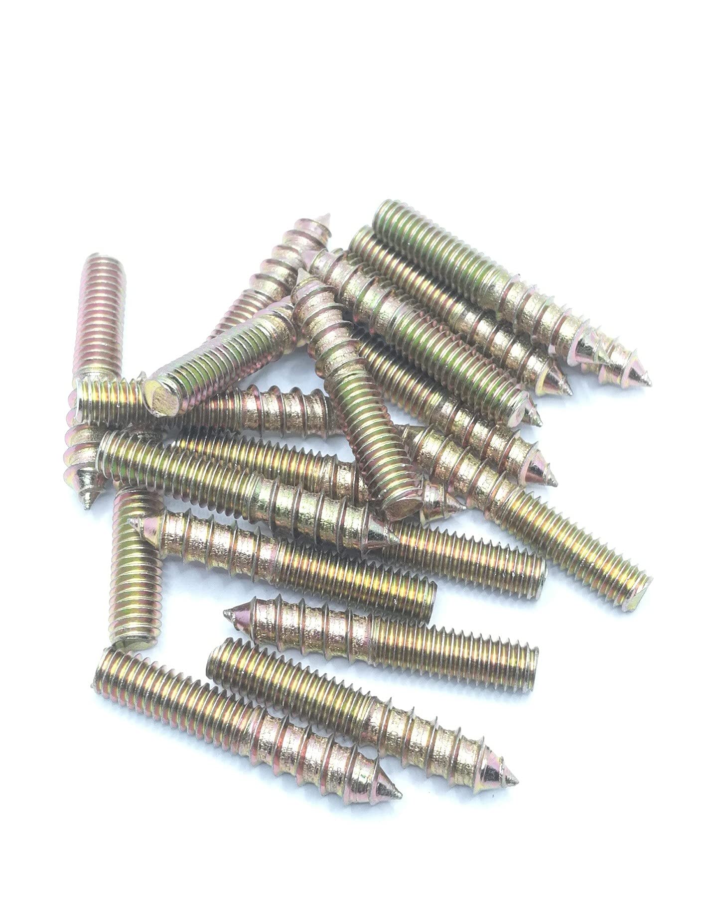 Hanger Bolt M6x35 Double Headed Bolt Self-Tapping Screw for Furniture 20Pcs
