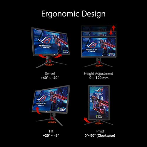 ASUS ROG Strix XG27UQ 27” HDR DSC Gaming Monitor, 4K (3840 x 2160), 144Hz, IPS, 1ms, Adaptive Sync, DisplayHDR 400, DCI-P3 90%, Eye Care, HDMI DisplayPort USB, Aura Sync (Renewed)