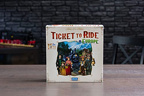 Asmodee Jeu - Les Aventuriers du Rail : Europe (15eme Anniversaire)