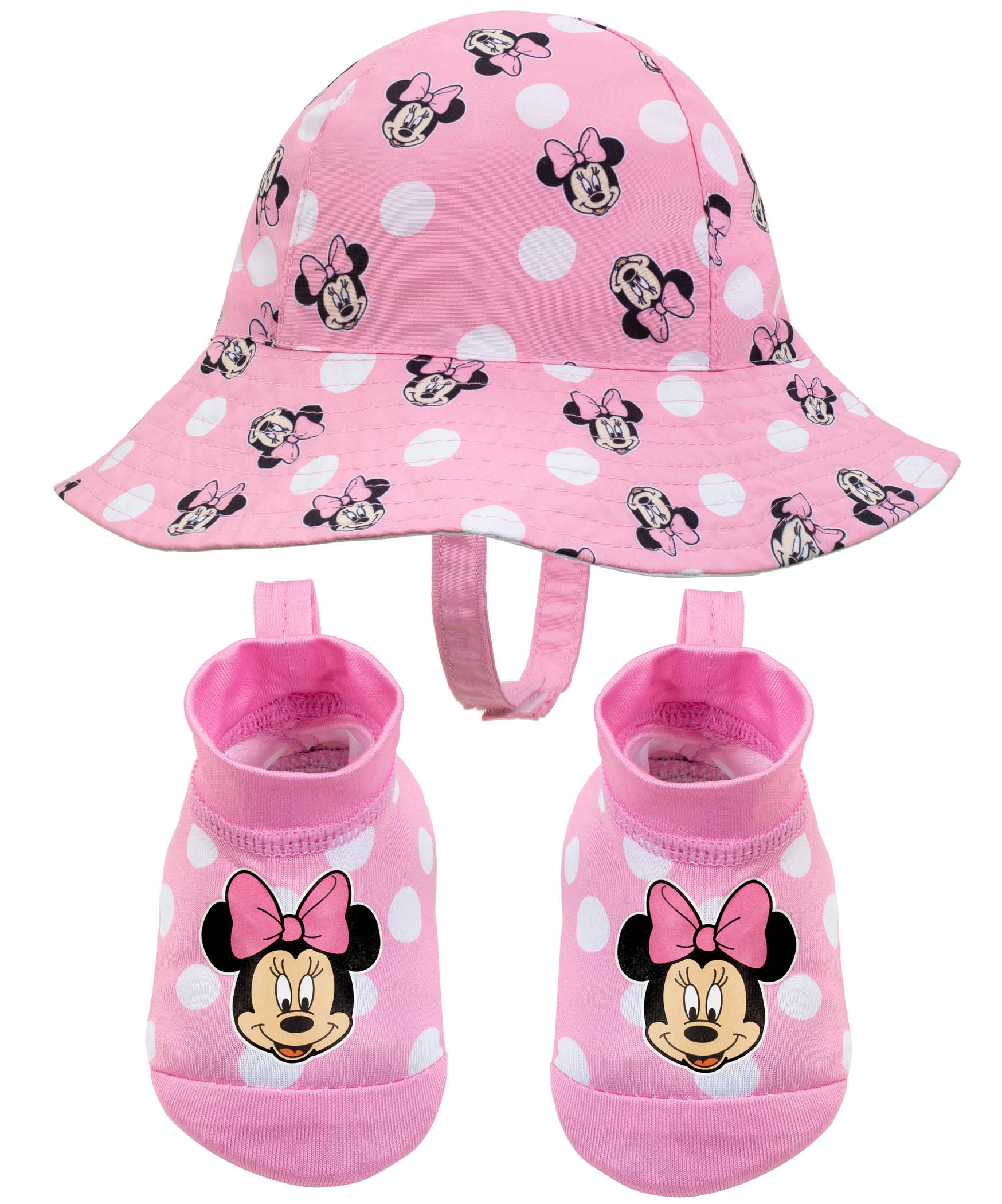 Disney Minnie Mouse Pink Sunny Fun Swim Hat and Booties Set - 0-12 Months