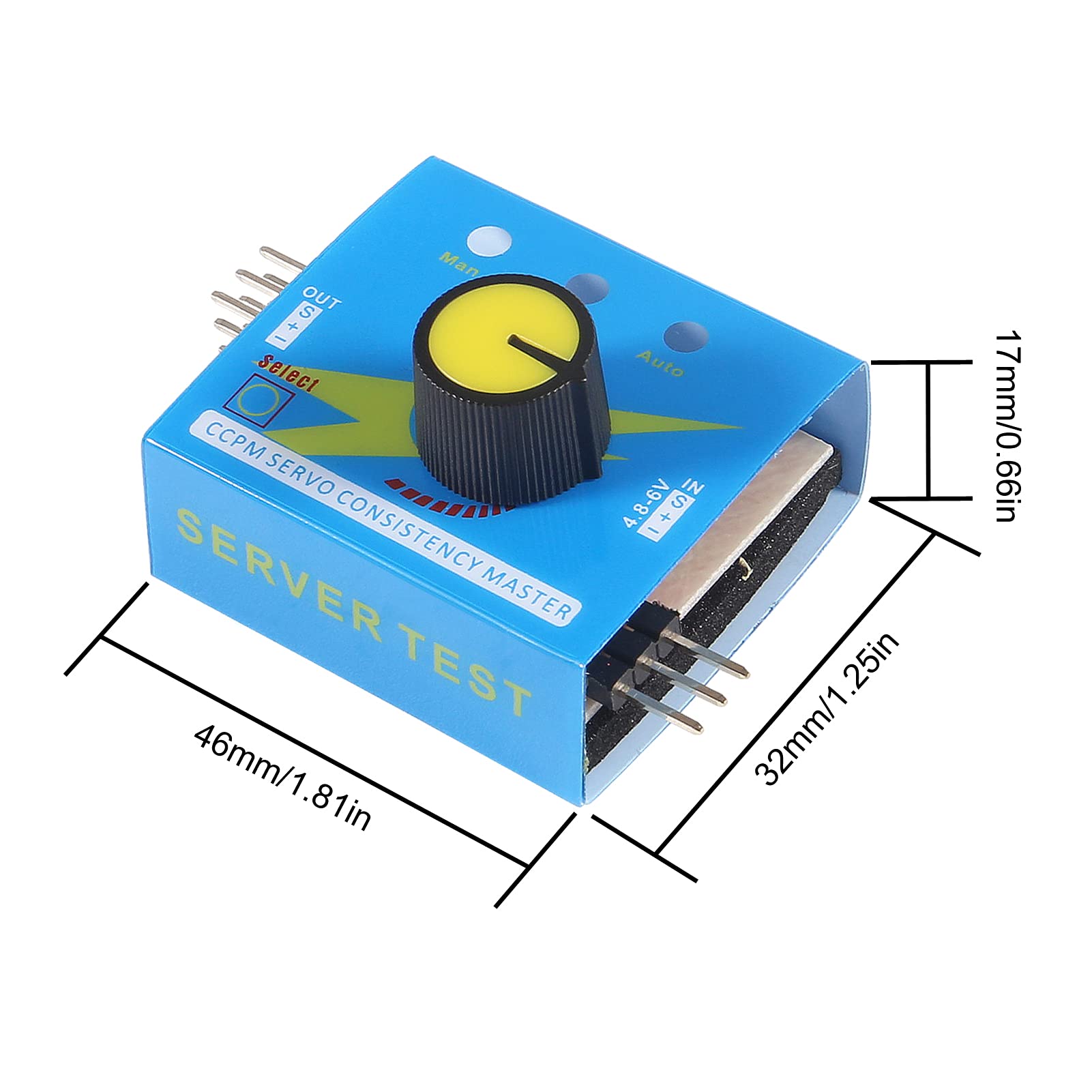D-FLIFE 6pcs 3CH Digital Multi Servo Tester ECS RC Consistency CCMP Master Speed Controler Checker Adjustment Steering Gear Tester