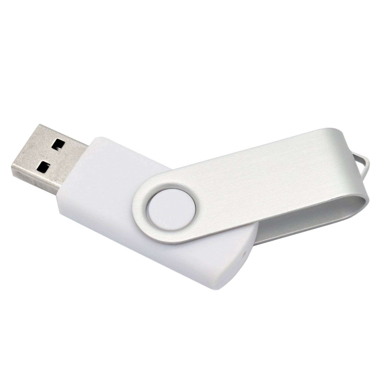 10PCS 2.0/3.0 USB Flash Drive Pen Drive Memory Stick Thumb Stick Pen Black (2.0/8GB, White)