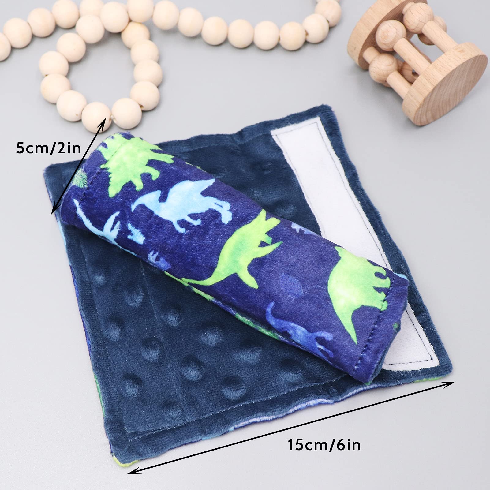 Baby Strap Cover, Stroller Strap Cover, Dinosaur Car Seat Strap Covers, Car Seat Straps Shoulder Pads, 2 Pack, Watercolor Pattern, for Baby Toddler Infant Boy Girl