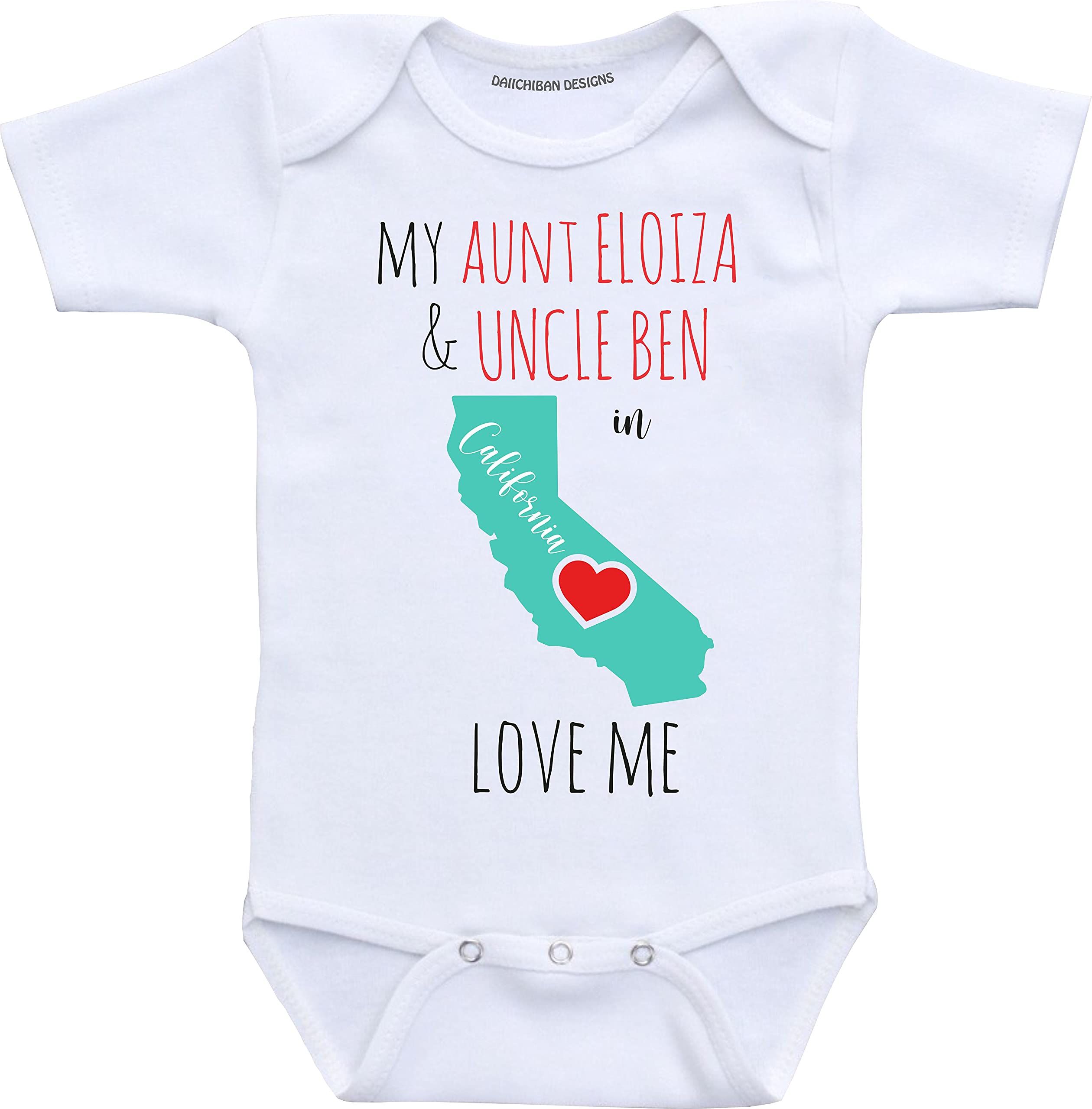 Daiichiban Designs My Aunt and Uncle love me baby clothes (3 months)