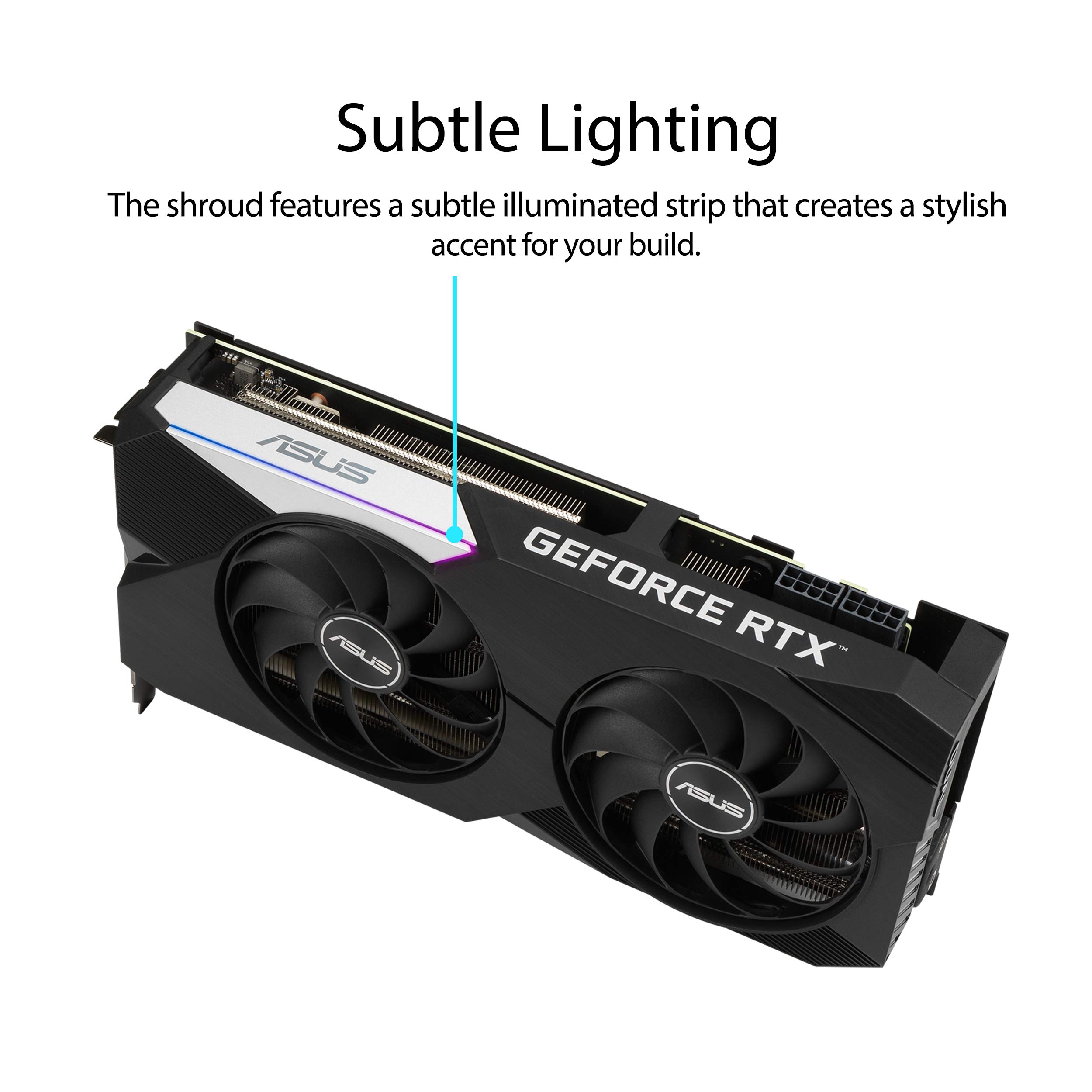 ASUS Dual NVIDIA GeForce RTX 3070 OC Edition Gaming Graphics Card (PCIe 4.0, 8GB GDDR6 Memory, HDMI 2.1, DisplayPort 1.4a, Axial-tech Fan Design, Dual BIOS, Protective Backplate, GPU Tweak II)