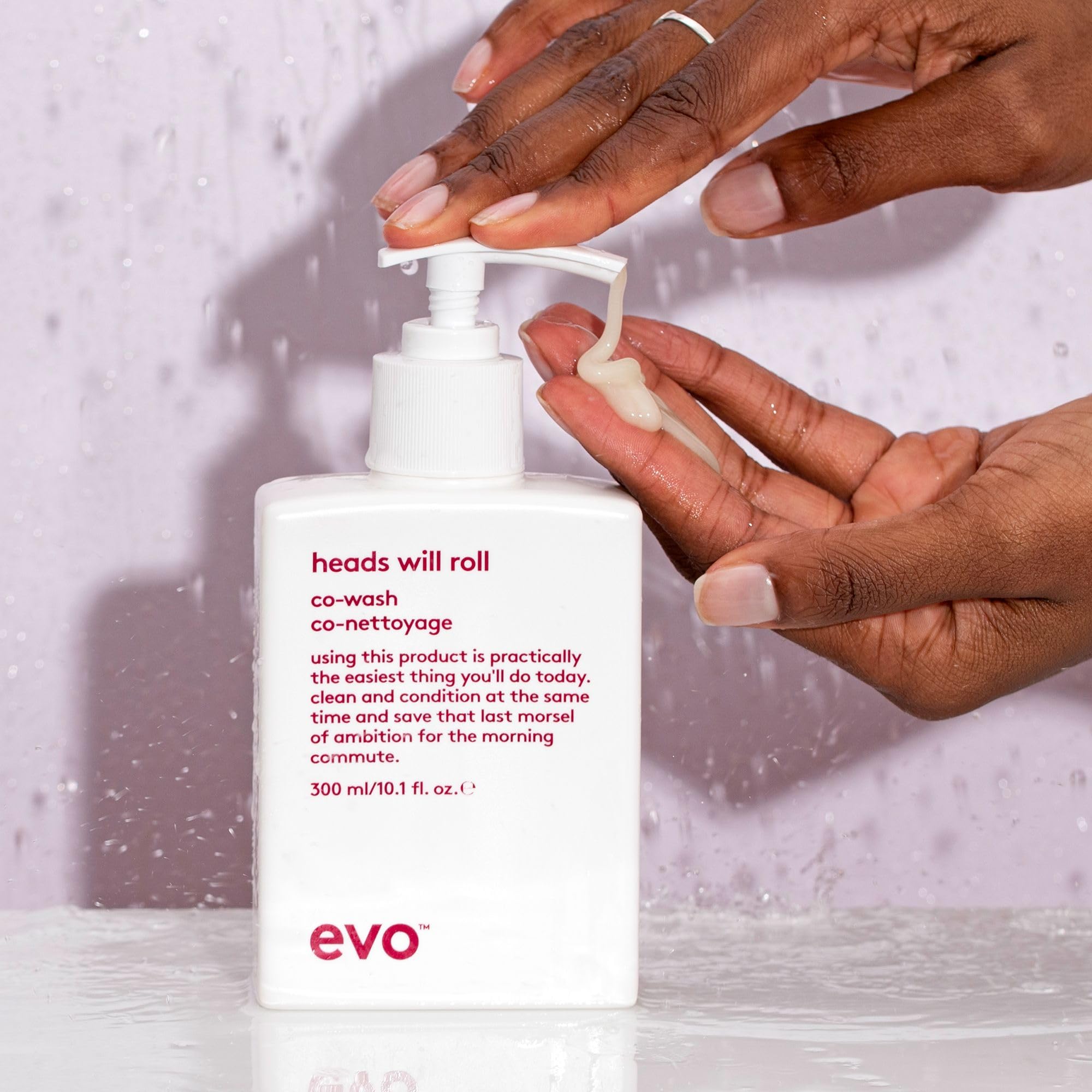 EVO Heads Will Roll Cleansing Conditioner for Curly Hair - Moisturizing Curl Defining & Frizz Eliminating - 300ml / 10.1fl.oz