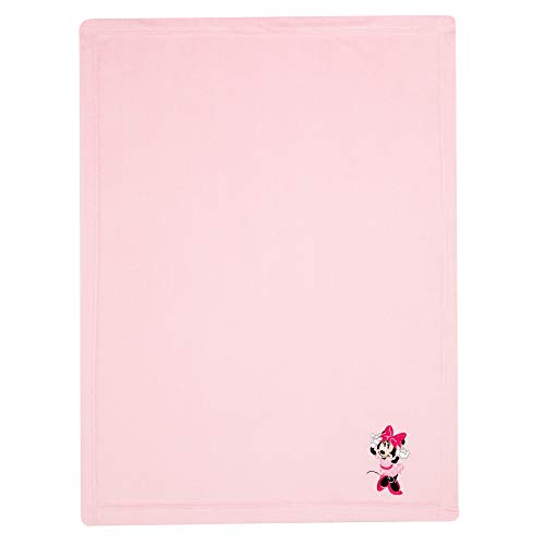 Lambs & Ivy Disney Baby Minnie Mouse Love Pink Soft Fleece Baby Blanket