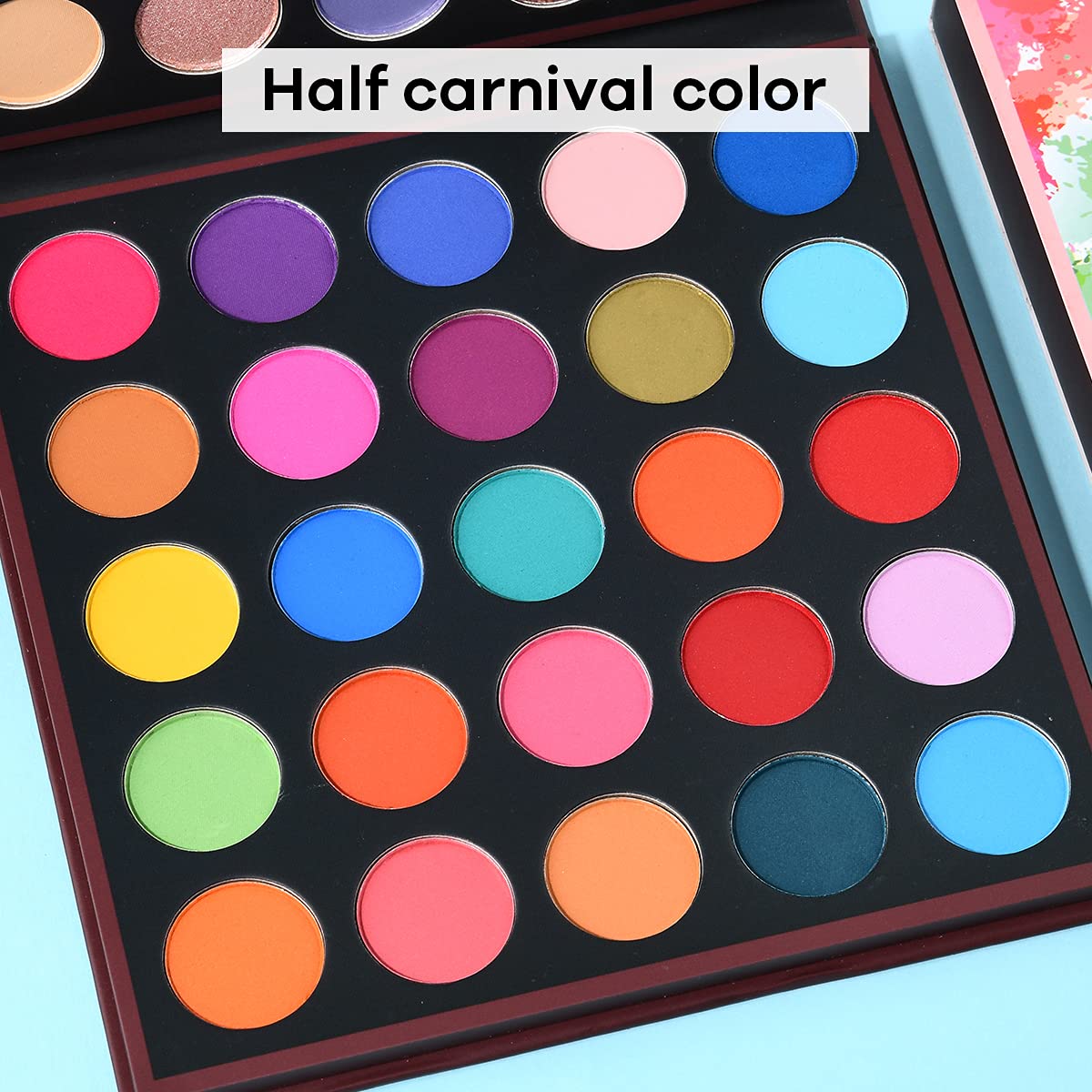 EYESEEK Eyeshadow Palette Matte 50 Colors High Pigmented Colorful Eyeshadow Makeup Palette Shimmer Bright Color Eye Shadow Powder Easy To Blend Long Lasting Waterproof Makeup Pallet #Neon