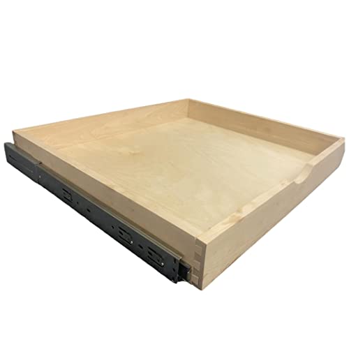 COUVER 27 inch DIY Non-Assembled Birch Wood | Cabinet Pull-Out Shelf | Slide Out Drawer Box | Pull-Out Tray | Slide-Out Organizer | Non Soft-Close Slide Rail