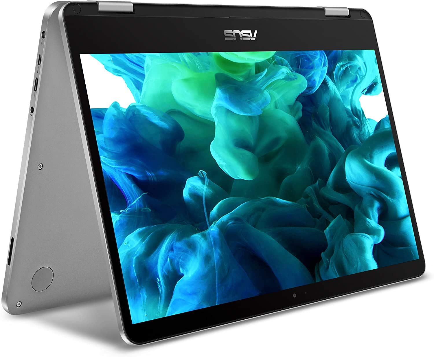 ASUS VivoBook Flip 14 2-in-1 Convertible Laptop, 14" HD Touchscreen Display, Intel Pentium Silver N5030 CPU, 4GB DDR4 RAM, 128GB Storage, Windows 10 Home in S Mode, Grey, TP401MA-AH21T