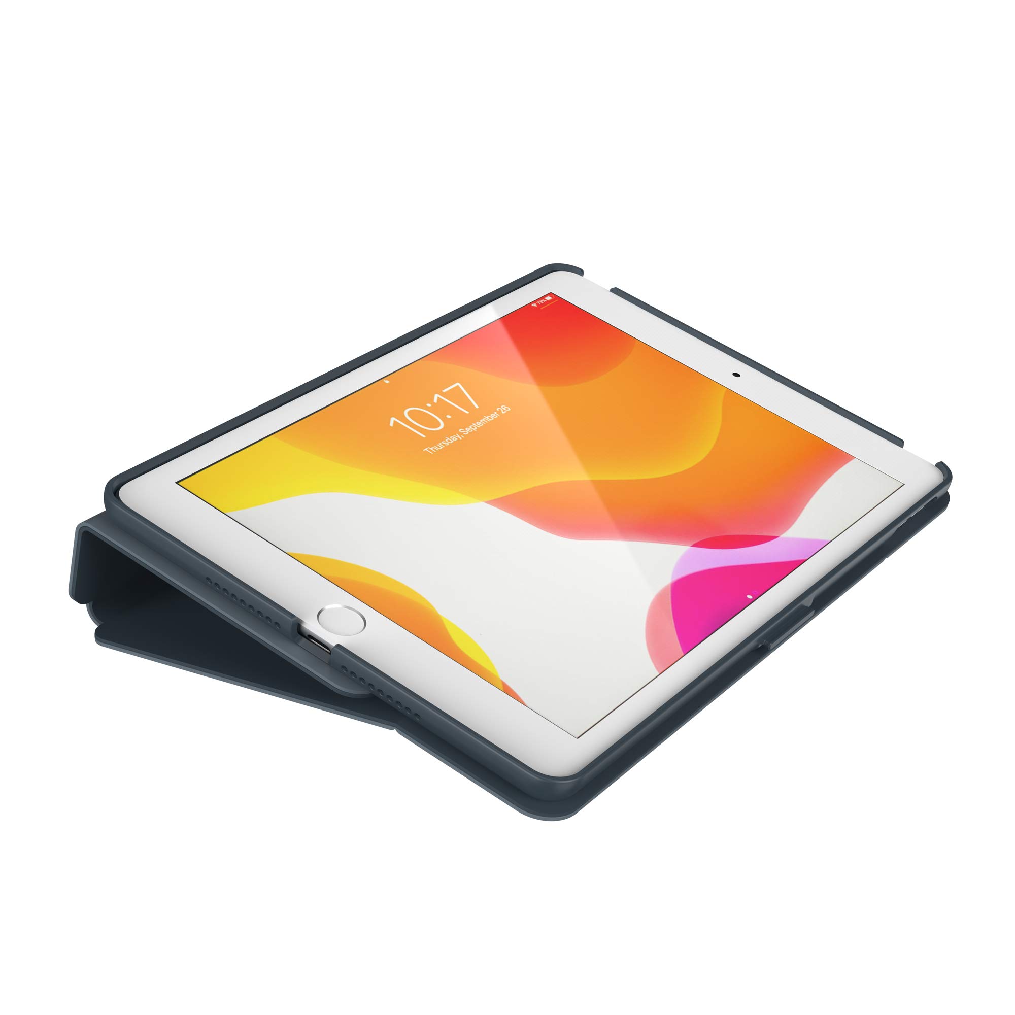 Speck Products StyleFolio iPad Case (2019) and Stand, Stormy Grey/Charcoal Grey