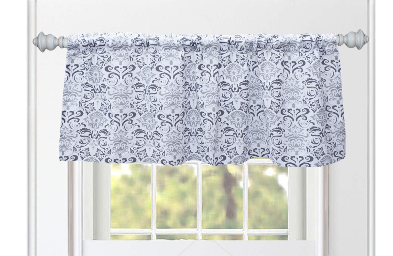 BabyFad Damask Grey 9 Piece Baby Crib Bedding Set