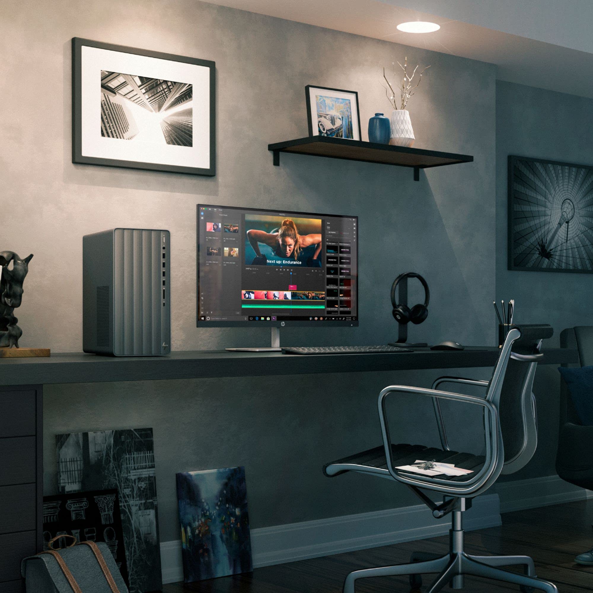 HP 2021 Envy TE01 Desktop Computer, 10th Gen Intel i5-10400 6-Core Processor, 16GB DDR4 RAM, 1 TB PCIe SSD + 1TB HDD, Wireless-AC, HDMI, VGA, Wilreless Mouse&KB, Windows 10 Home (Latest Model)
