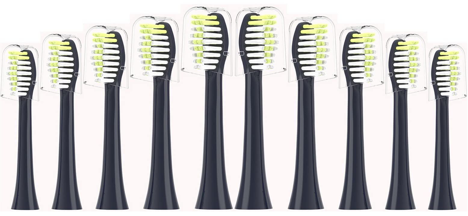 10 Pcs Toothbrush Replacement Heads Compatible with Philips Sonicare One Toothbrush HY1100/HY1200 Midnight Navy Blue BH1022/04,Generic Electric Tooth Brush Head fit for Philips One