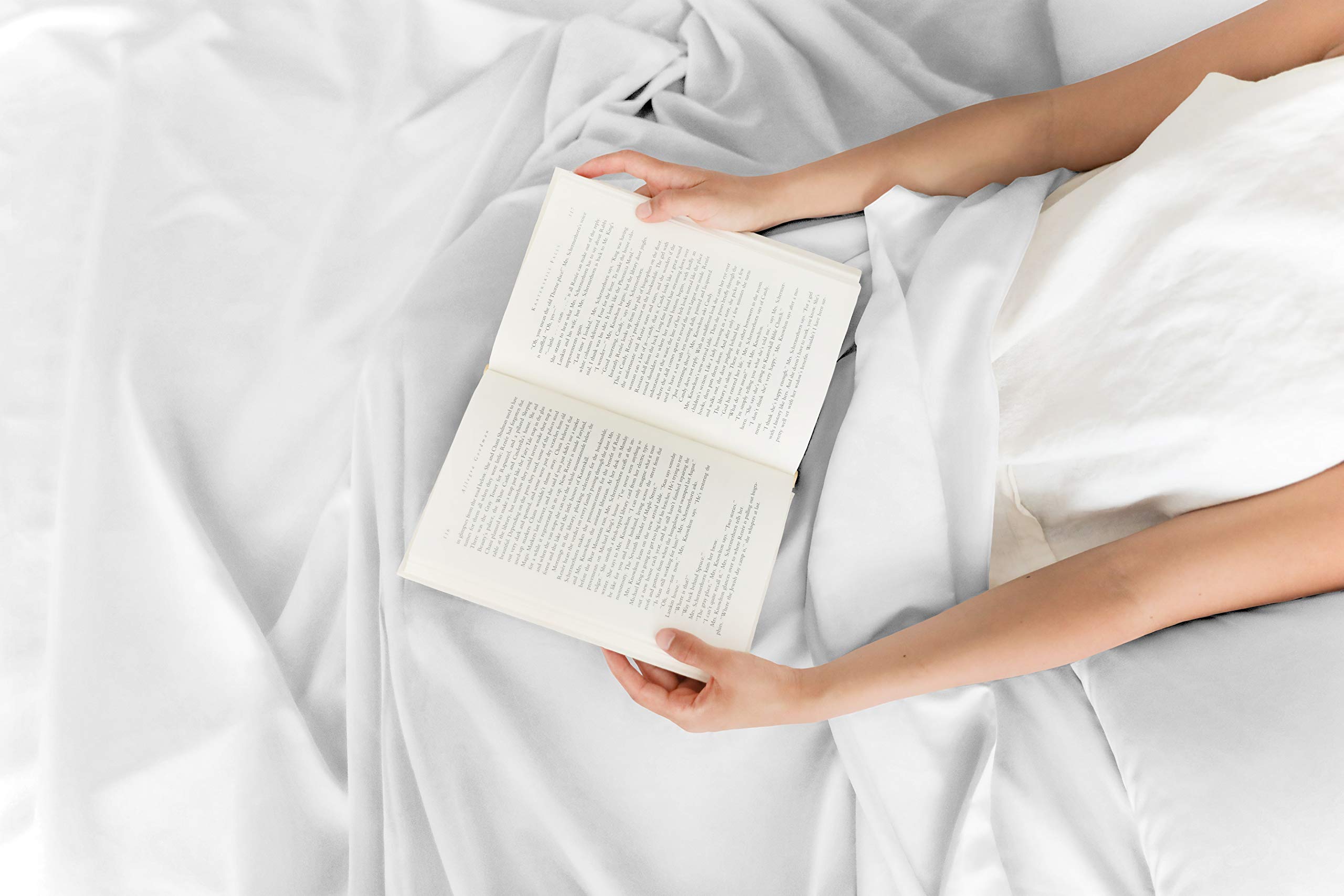 1000 Thread Count Sheet Set – 100% Cotton Bed Sheets – Softer Than Egyptian Cotton - 4-Piece King Set - Soft Sateen Weave - Hotel Quality Luxury Bedding - Up To 16" Deep Pocket – Fitted (White)