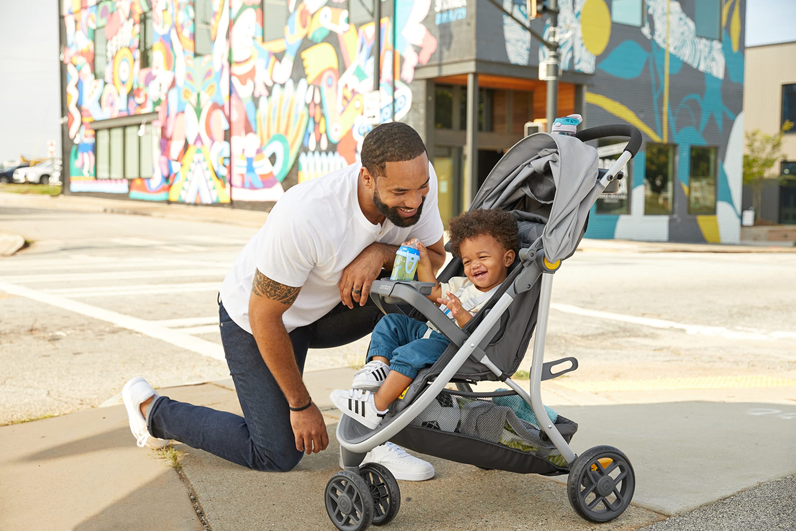 Century Stroll On 3-Wheel 2-in-1 Lightweight Travel System – Infant Car Seat and Stroller Combo