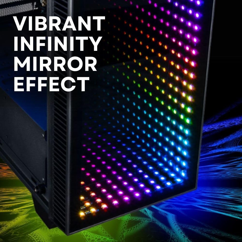 Empowered PC Continuum Mini RGB Gamer Desktop - AMD 8-Core Ryzen 7 7800X3D (~ i9-14900K), 32GB DDR5 RAM, 1TB Gen4 NVMe, RTX 4070, WiFi 6, Windows 11 Home - Tiny Liquid Cooled Gaming Computer