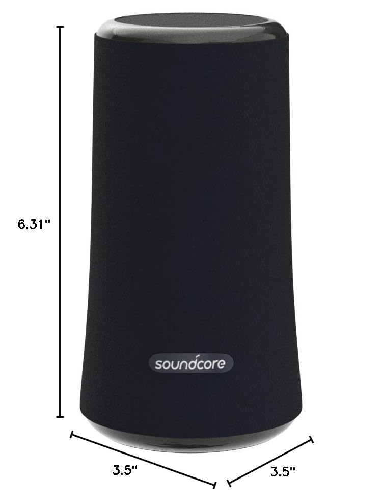 Anker Soundcore Flare 2 Bluetooth Speaker, with IPX7 Waterproof Protection and 360° Sound for Backyard and Beach Party, 20W Wireless Speaker with PartyCast,12-Hour Playtime, Blue (Renewed)