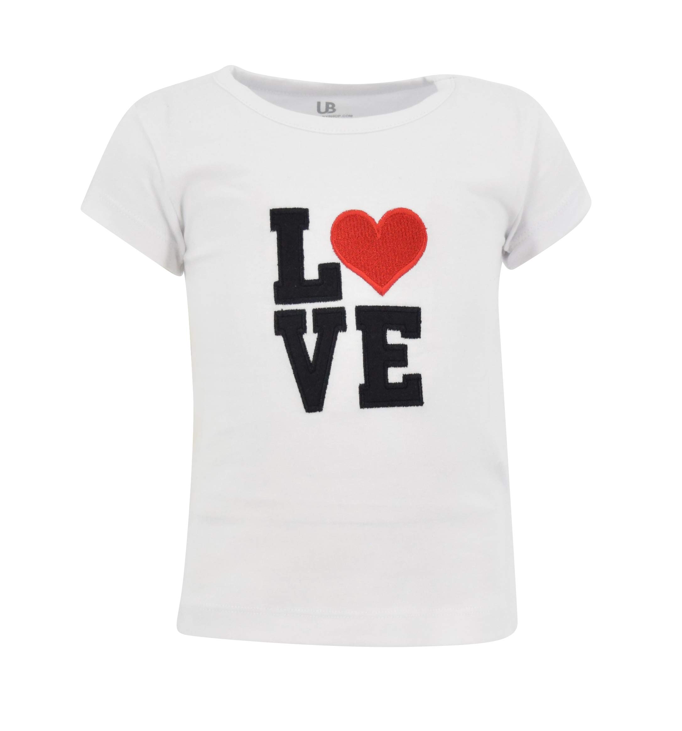 Unique Baby Girls LOVE Embroidery Valentine's Day Outfit (10)
