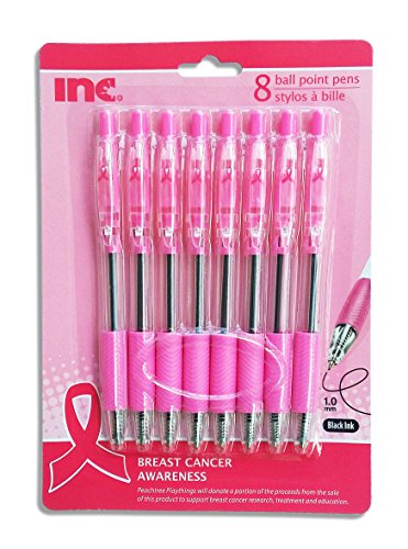 8 Ball Point Pens Pink Cancer (Black Inc)