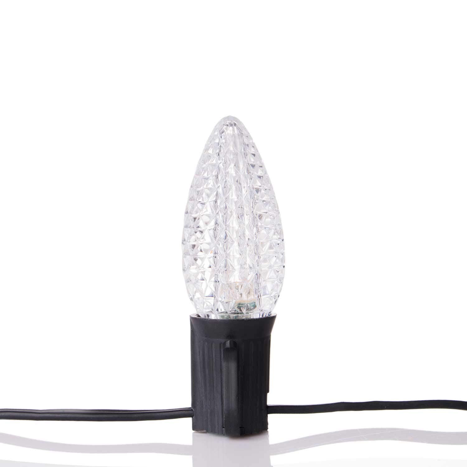25 Pack C9 Led Replacement Christmas Light Bulb, C9 Shatterproof Led Bulb for Christmas String Light, E17 Intermediate Base, Commercial Grade Dimmable Bulbs, Warm White