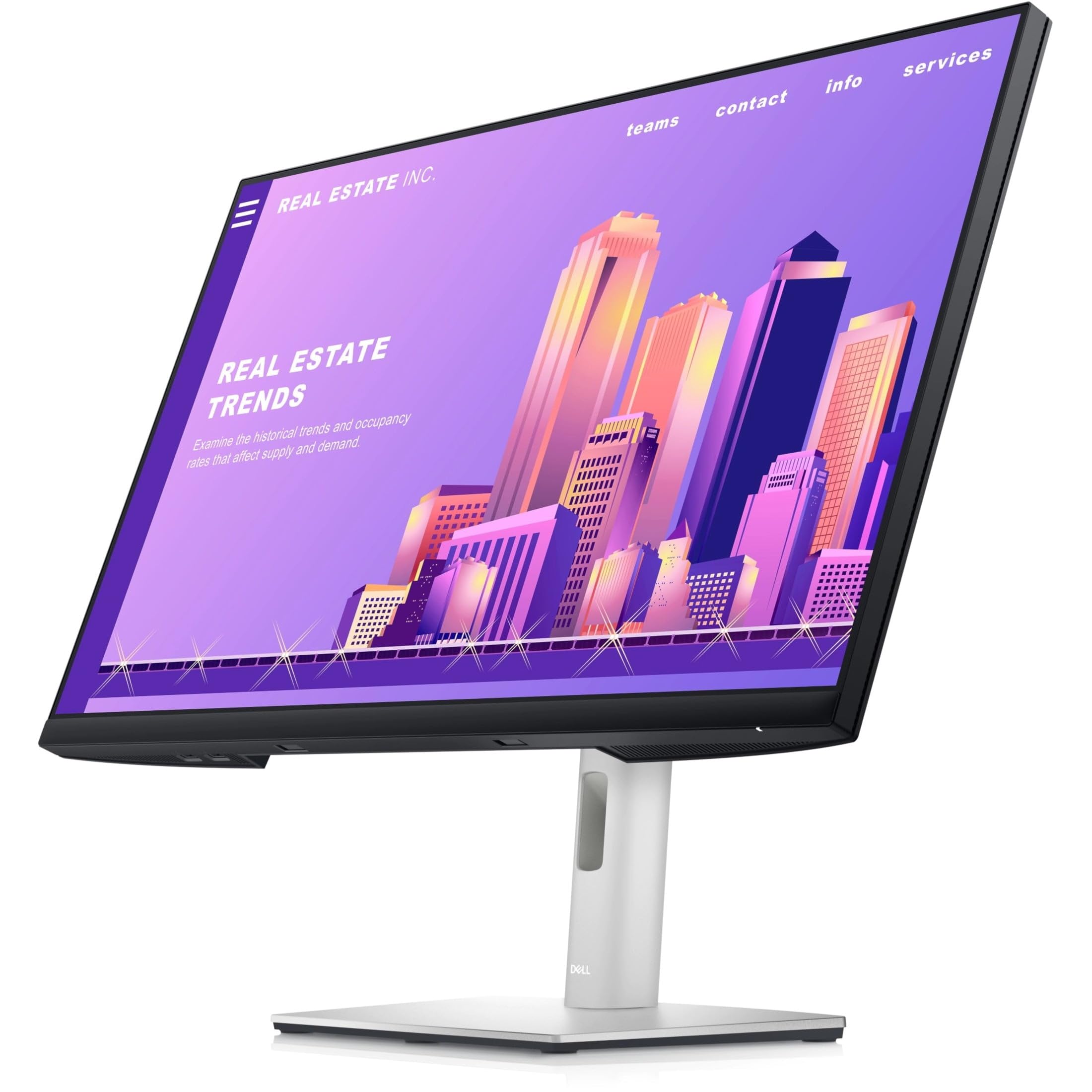 Dell P2722H 27-Inch Full HD Monitor with DisplayPort and HDMI Ports (Renewed)