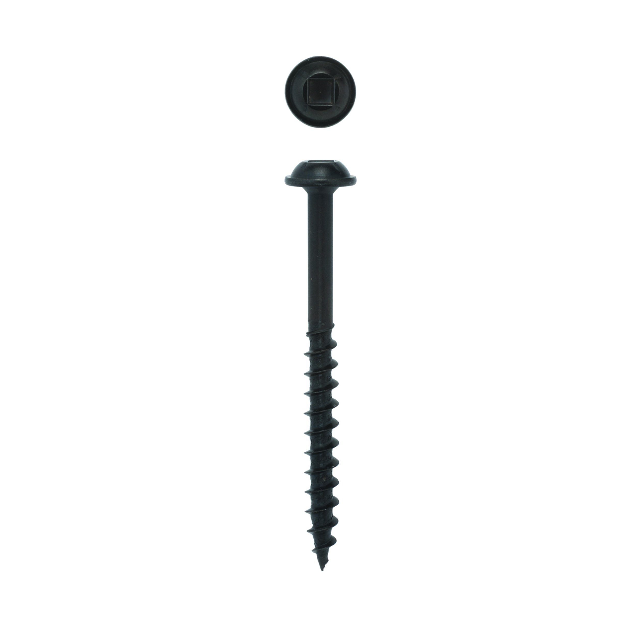 10 x 2 HighPoint Round Washer Head Woodworking Screws, Black Oxide 100 pc
