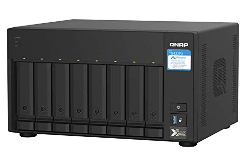 QNAP TS-832PX-4G 8 Bay High-Capacity NAS with 10GbE SFP+ and 2.5GbE