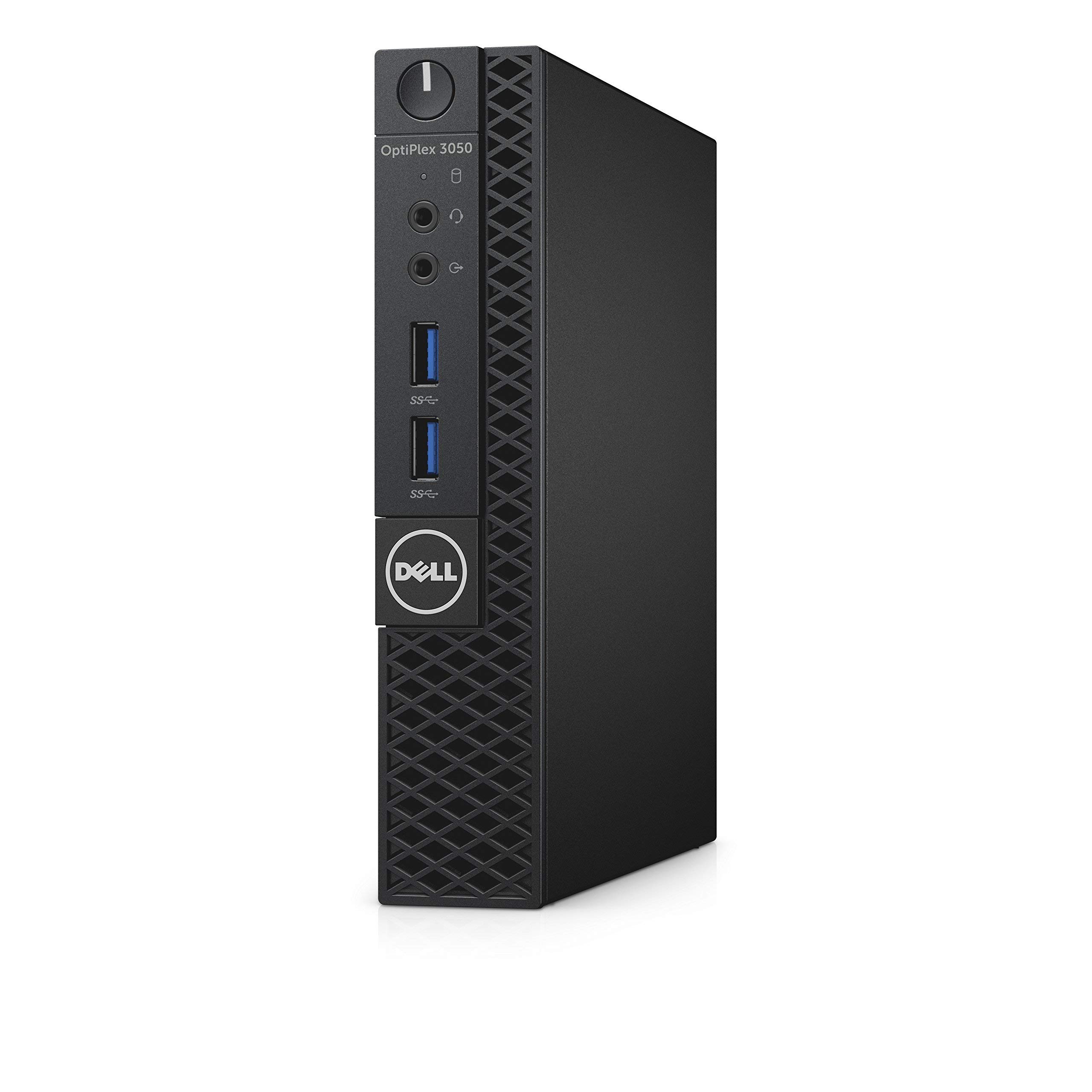 Dell OptiPlex 3050 Micro Desktop Computer PC, Intel Quad Core i5, 8GB RAM, 500 GB HDD, Windows 10 Pro, 23.6 Periphio Monitor, New Periphio Webcam, Wireless Keyboard & Mouse, HDMI, WiFi (Renewed)