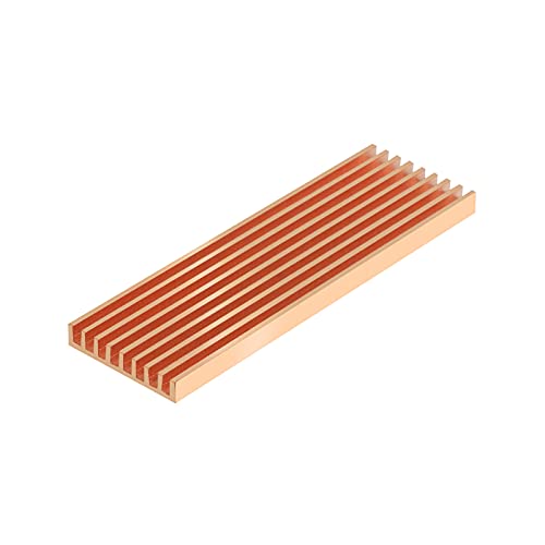 icepc M.2 PCI-E NVME 2280 SSD Heatsink Pure Copper Heat Sink,High Performance SSD Radiator with Thermal Pad for PS5/Laptop/PC 2280 NGFF Solid State Disk Cooler(70x20x4mm)