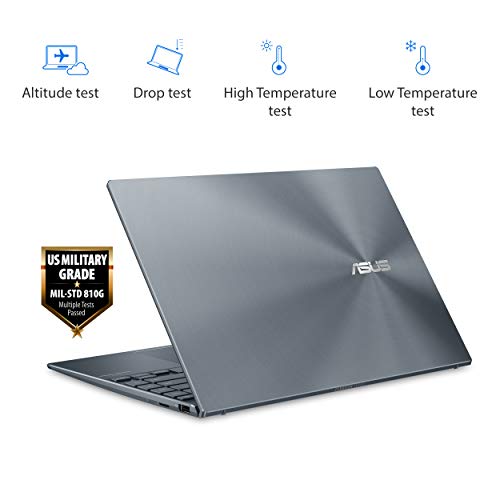 ASUS ZenBook 13 Ultra-Slim Laptop, 13.3” FHD NanoEdge Bezel Display, Intel Core i7-1165G7, 16GB LPDDR4X RAM, 1TB PCIe SSD, NumberPad, Thunderbolt 4, Wi-Fi 6, Windows 10 Home, Pine Grey, UX325EA-AH77