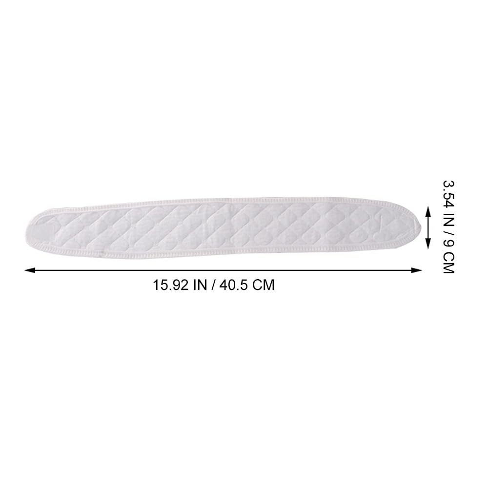 ARTIBETTER 6pcs Cotton Baby Belly Band Infant Umbilical Cord Soft Newborn Navel Belt (White)