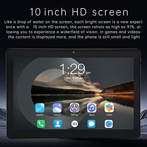 10in Tablet, 2.4G/5G 1280x800 Full HD IPS Display 2GB RAM 32GB ROM 128GB Expand Octa Core Processor Tablet Computer Supports for Android 10.0 and 3G Calls, Tablet PC with Dual Cameras(Blue)