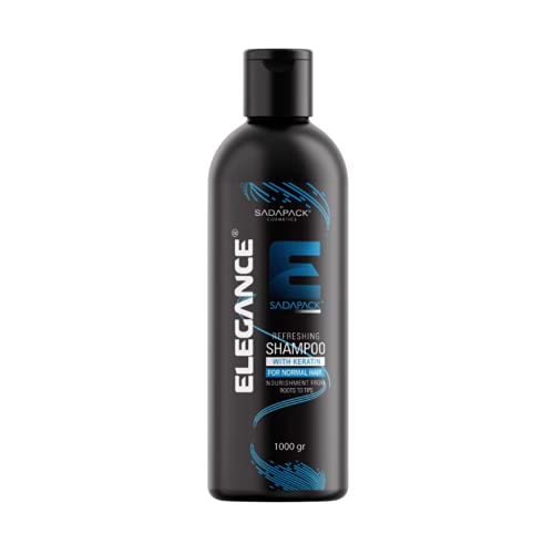 Elegance Hair Shampoo, 16.9 Oz, Shampoo with Keratin, Repairs Weakend Hair, Naturally Enriches Hair with Vitamins for a Healthy Shine