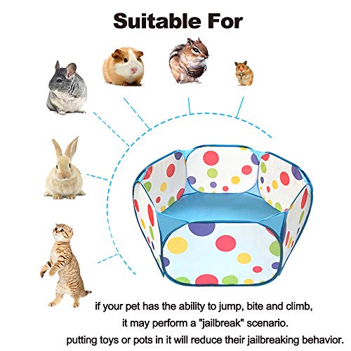 2 Packs of Square Plush Guinea Pig Bed and 1 Small Animals Playpen (Size XS), Cozy Hamsters Sugar Glider Hedgehog Sleep Bed, Rabbit Cage Accessories Mat