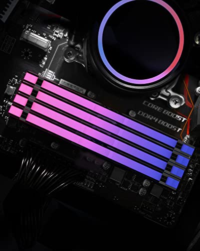 HP V8 RGB RAM 16GB Kit (8GBx2) DDR4 3000MHz CL16 1.35V Desktop Computer LED Memory - 8MG00AA#ABC