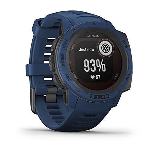 Garmin Instinct Solar GPS Smartwatch - Tidal Blue(010-02293-11) w/ 2X Screen Protectors
