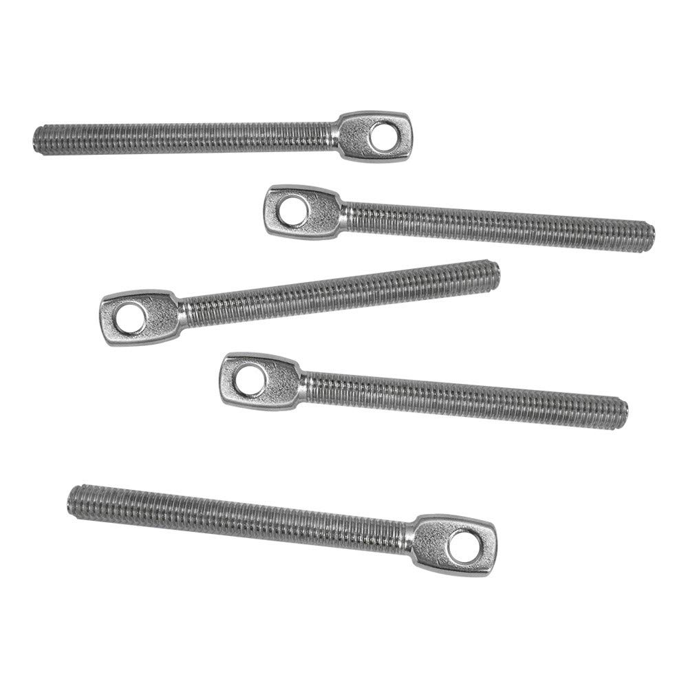 Set of 5 Pcs 3-1/2 Inch Long 5/16 Inch - 18 Thread Size SST316 Threaded Eye Tab