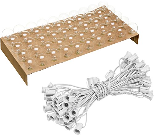 Amazon Basics Patio String Light, 50 Feet, White