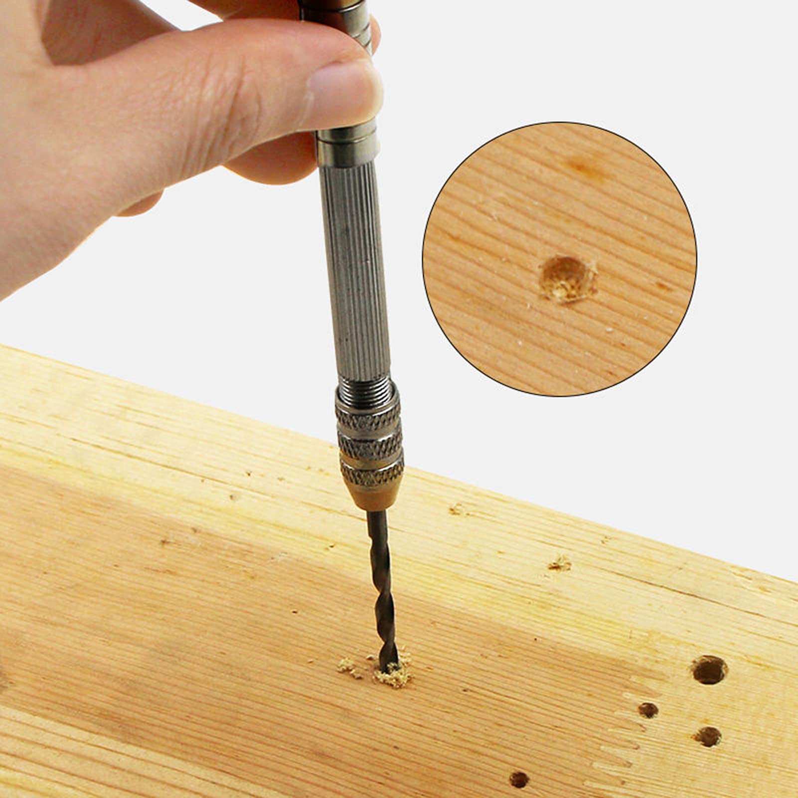 Twist Hand Drill Bits Set, 10pcs Twist Drill Bits Mini Drill Bit Set High Toughness Good Efficiency Twist Drill Bit Set for Wood, Steel, Metal, Plastic, Small Drill Bits DIY Drilling Tool Silver
